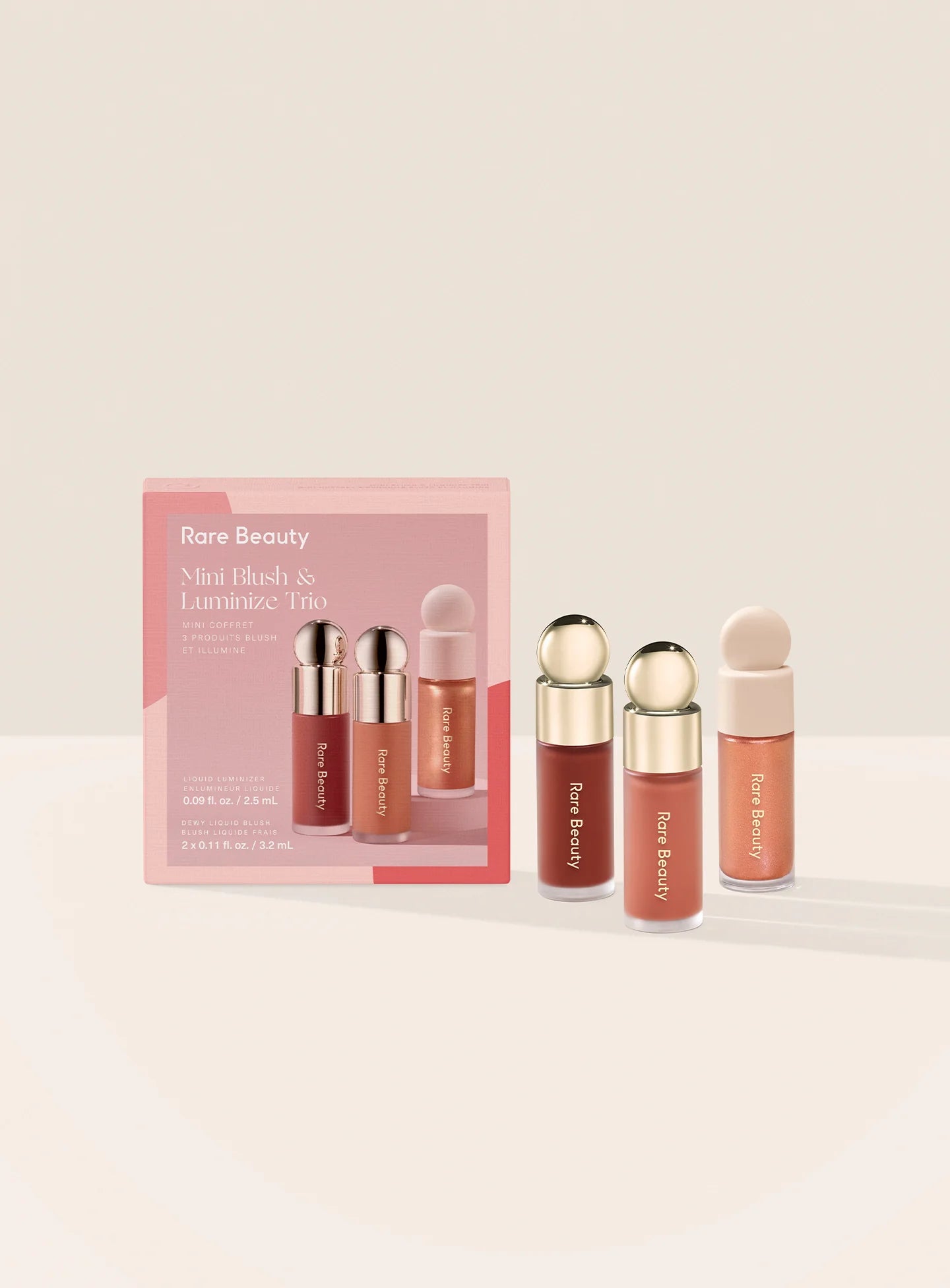 Rare Beauty Mini Blush & Luminize Trio Limited Edition - The Powder Ro ...